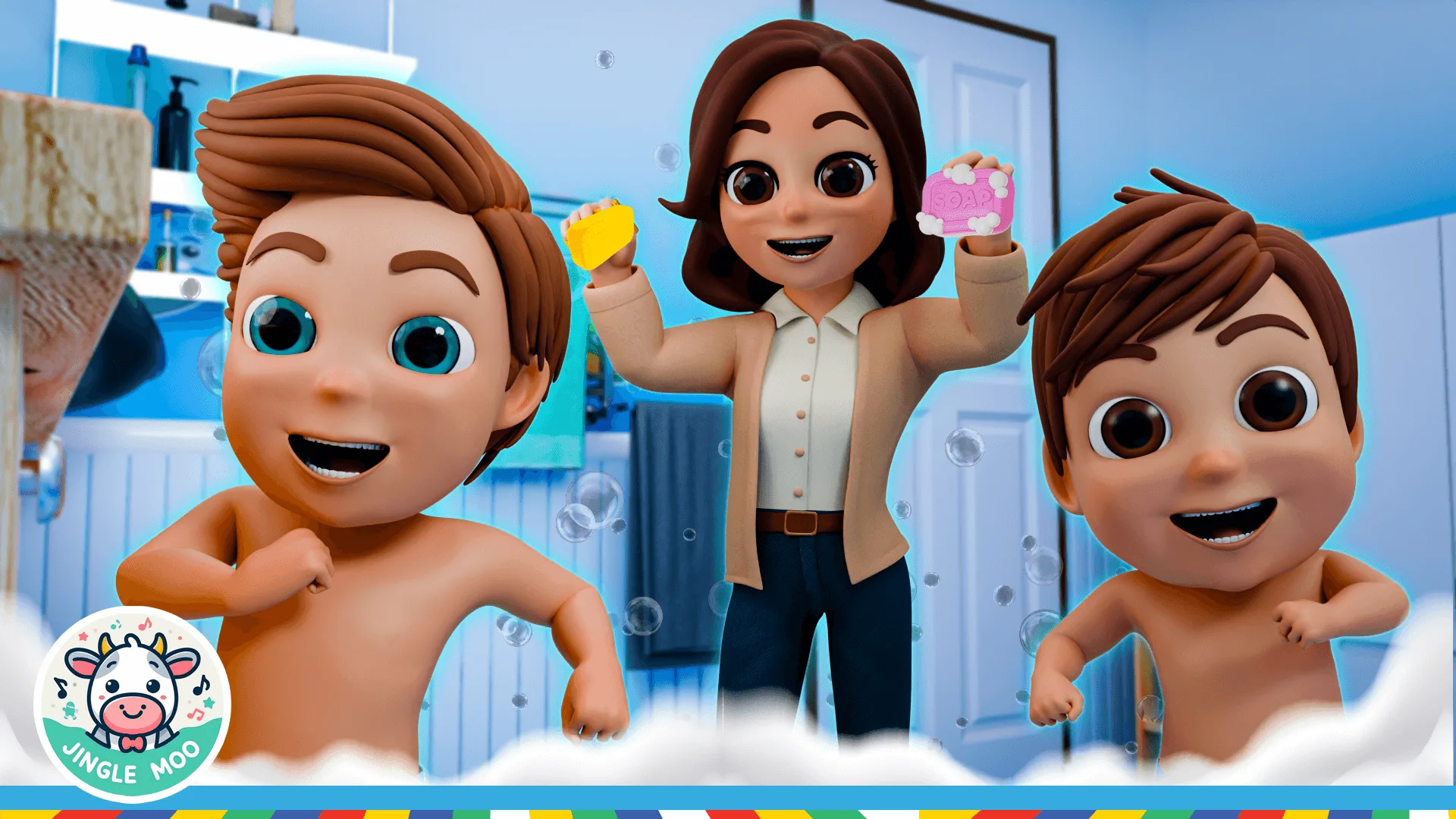 The Bath Song - Nursery Rhyme Song & Lyrics – Jingle Moo